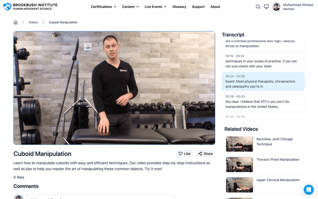 Brookbush Institute - Human Movement Science